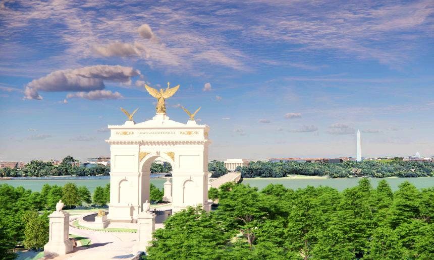 L’arche monumentale de Trump approuvée par une commission