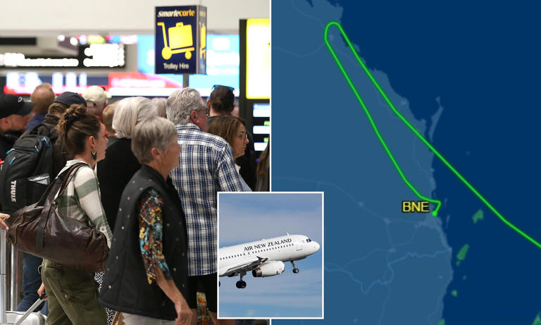 Packed plane forced to make a sharp U-turn after passenger suffered mid ...