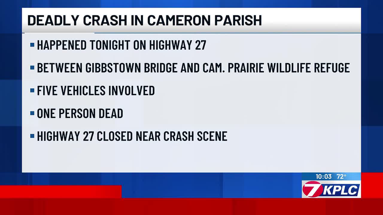 1 dead after 5-vehicle crash shuts down La. 27 near Gibbstown Bridge in ...