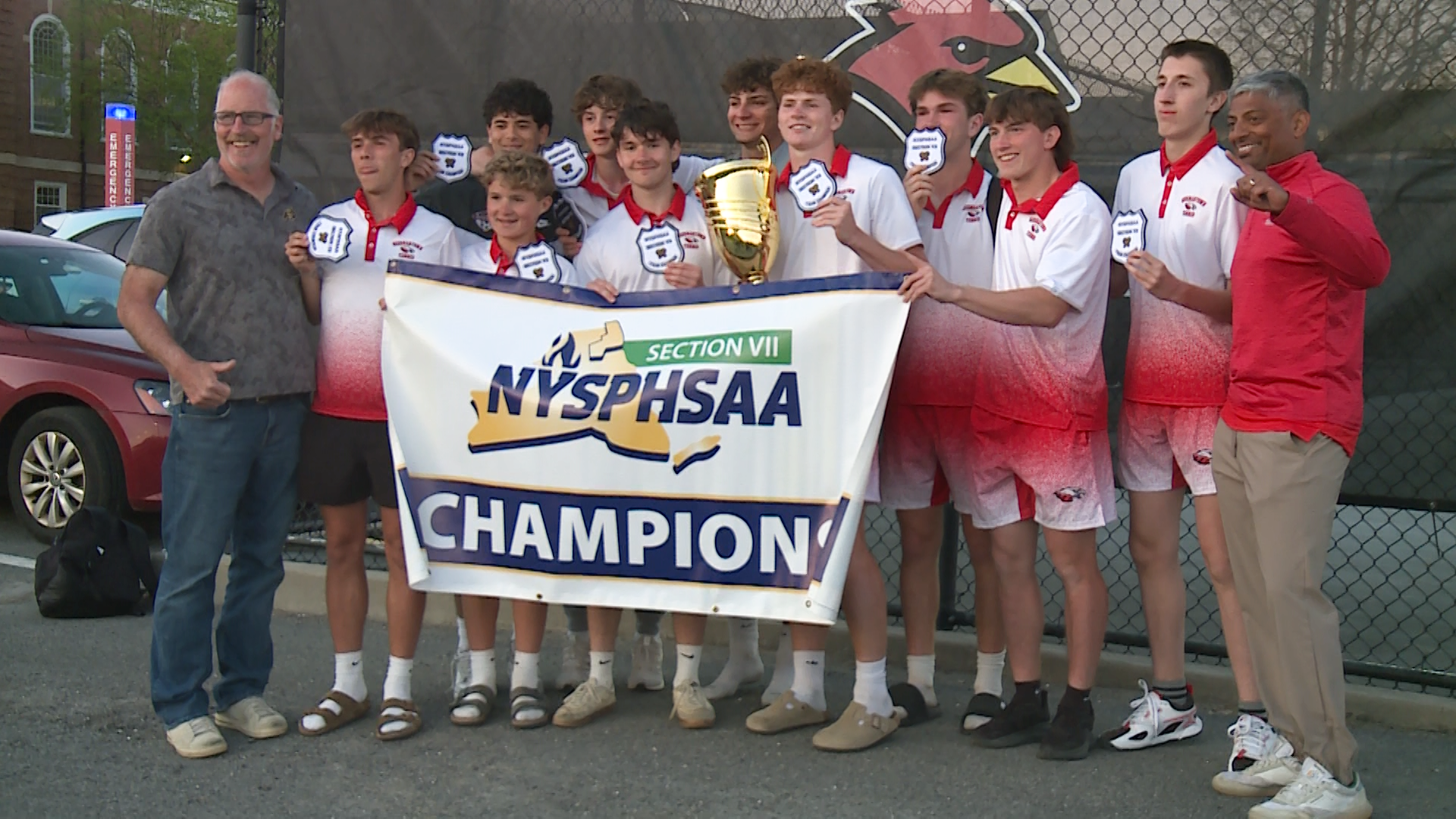 Beekmantown High School boys' tennis earns 2026 team sectional championship