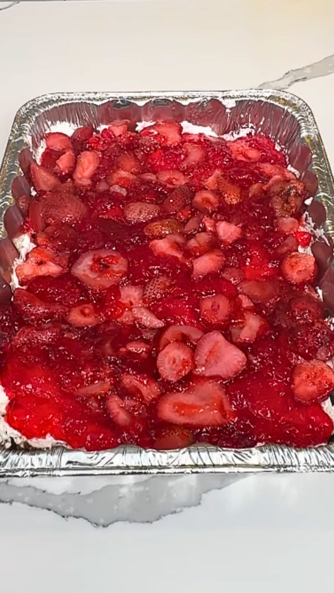 Strawberry pretzel salad dessert recipe