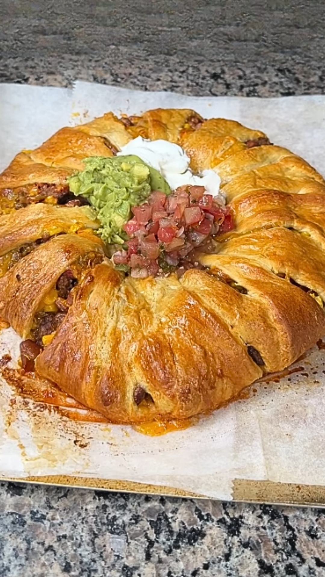Crescent taco ring dinner recipe