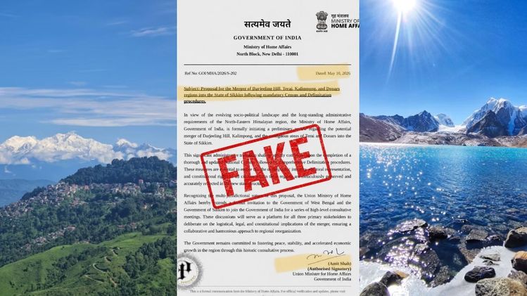 Forged Home Ministry notification on Darjeeling-Sikkim merger goes ...