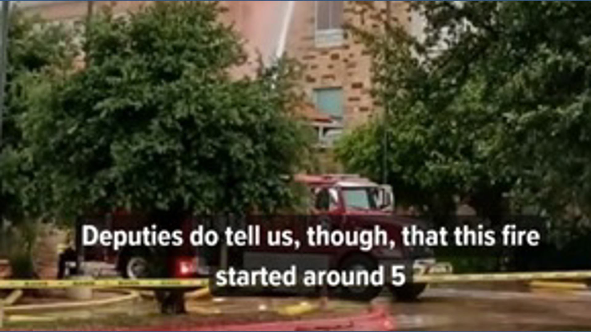 Hotel catches fire after suspected lightning strike
