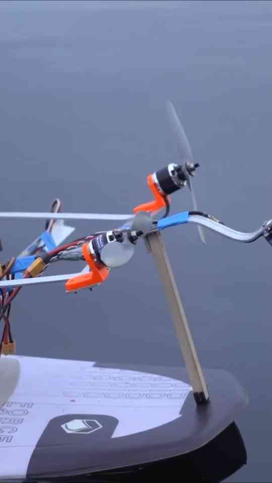 Drone motors powering a hydrofoil surfboard