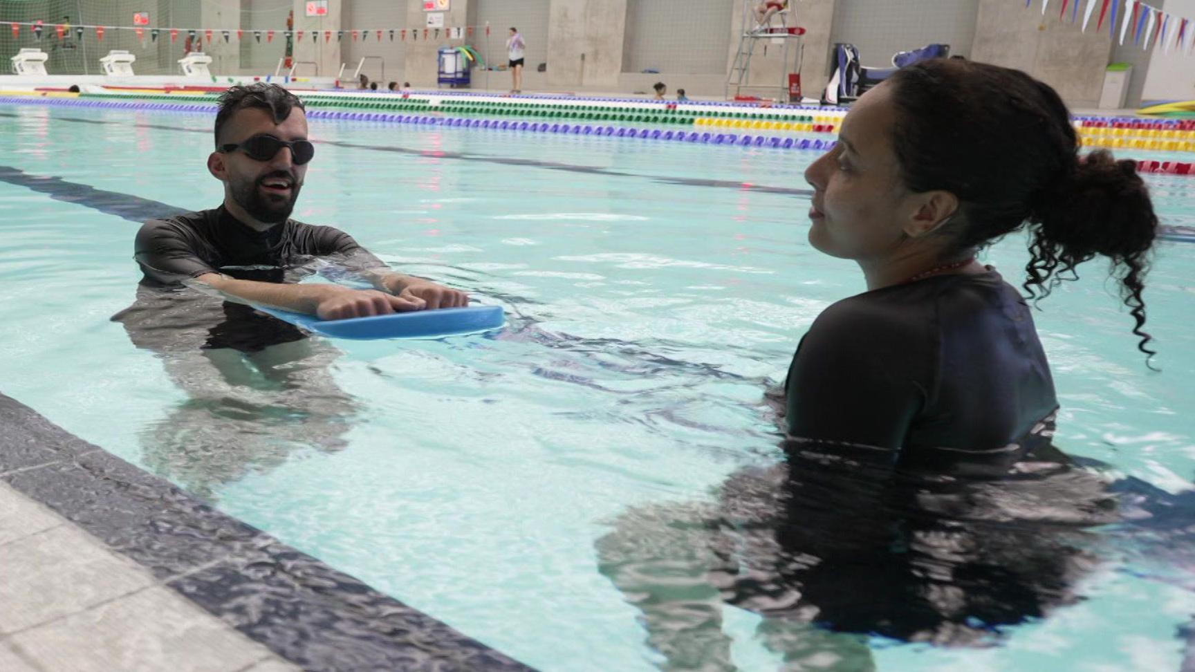I'm conquering my fear of water by learning to swim