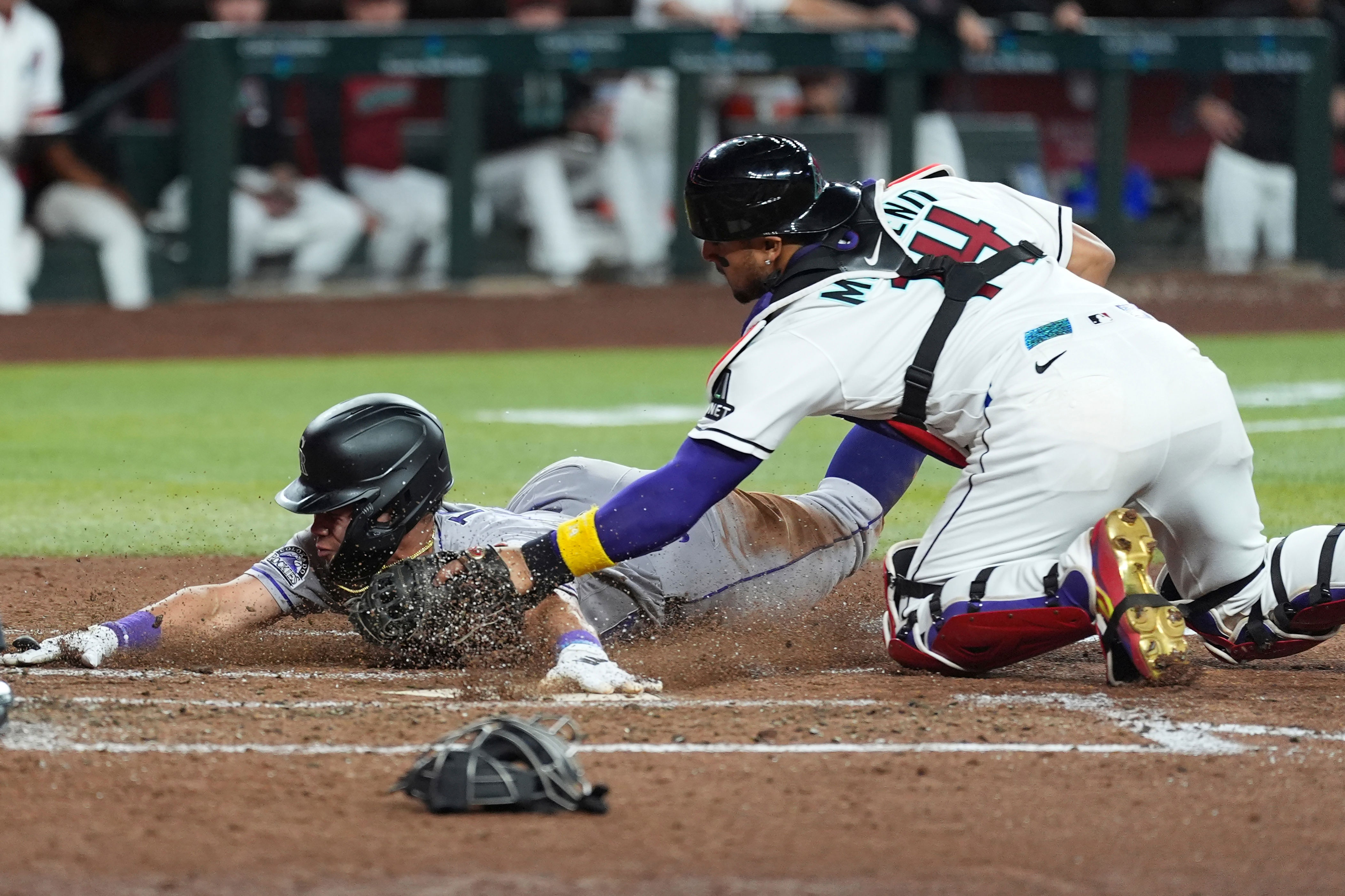 Corbin Carroll lines RBI single in 9th, Diamondbacks knock off Rockies ...