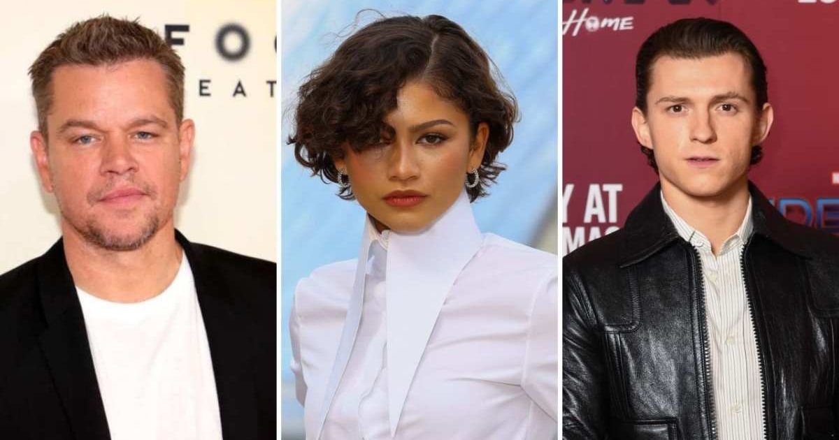 Matt Damon jokes he and Tom Holland envied Zendaya for Nolan’s praise ...
