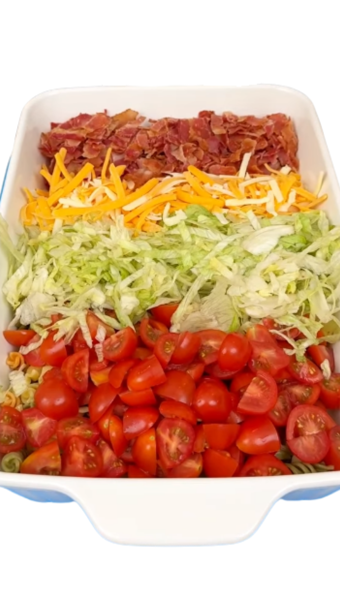 Creamy bacon ranch pasta salad