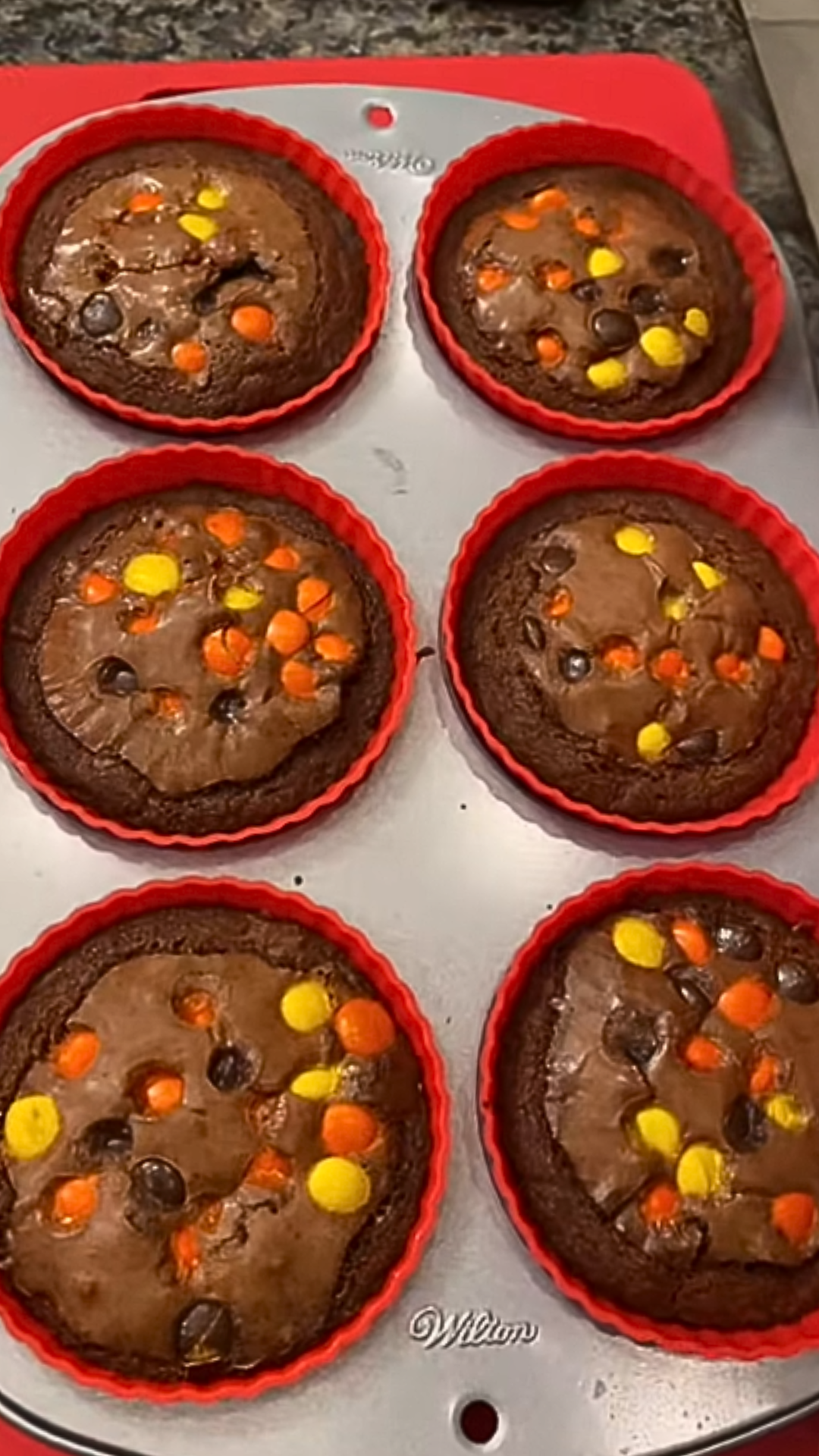Chocolate peanut butter brownie cups recipe