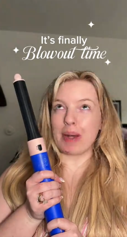 Blowout time hair routine