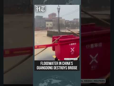 China flood disaster as Guangdong bridge collapses in powerful floodwaters