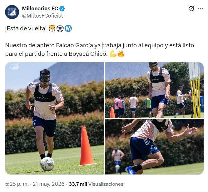 Radamel Falcao García estremece a Millonarios: es oficial y hay revuelo ...