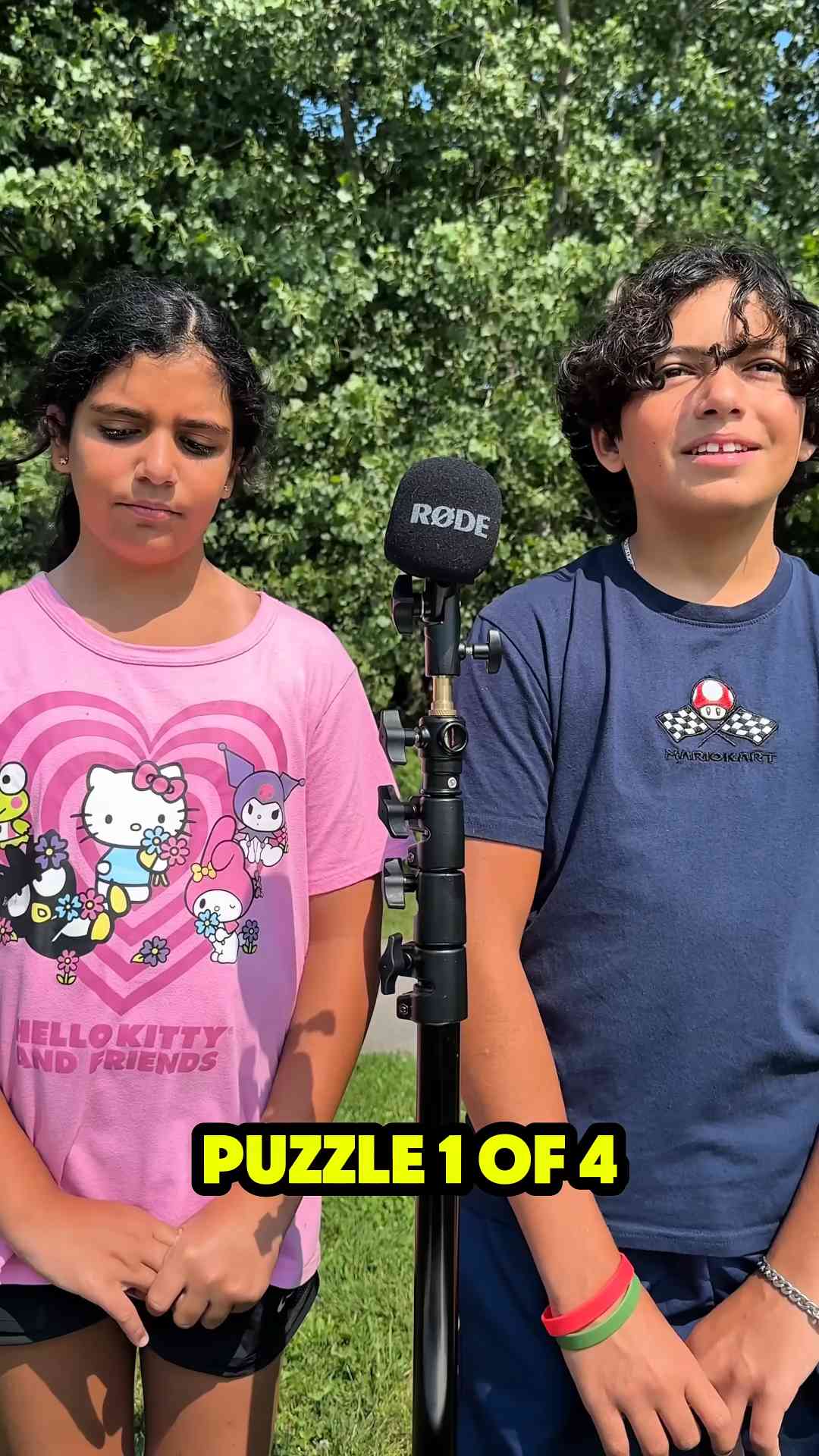 Siblings face off in a fun brain teaser battle