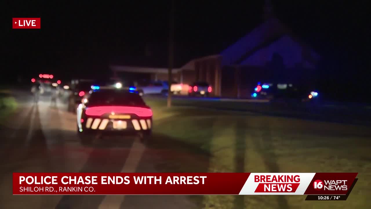 Police chase ends with arrest near Shiloh Road in Rankn County