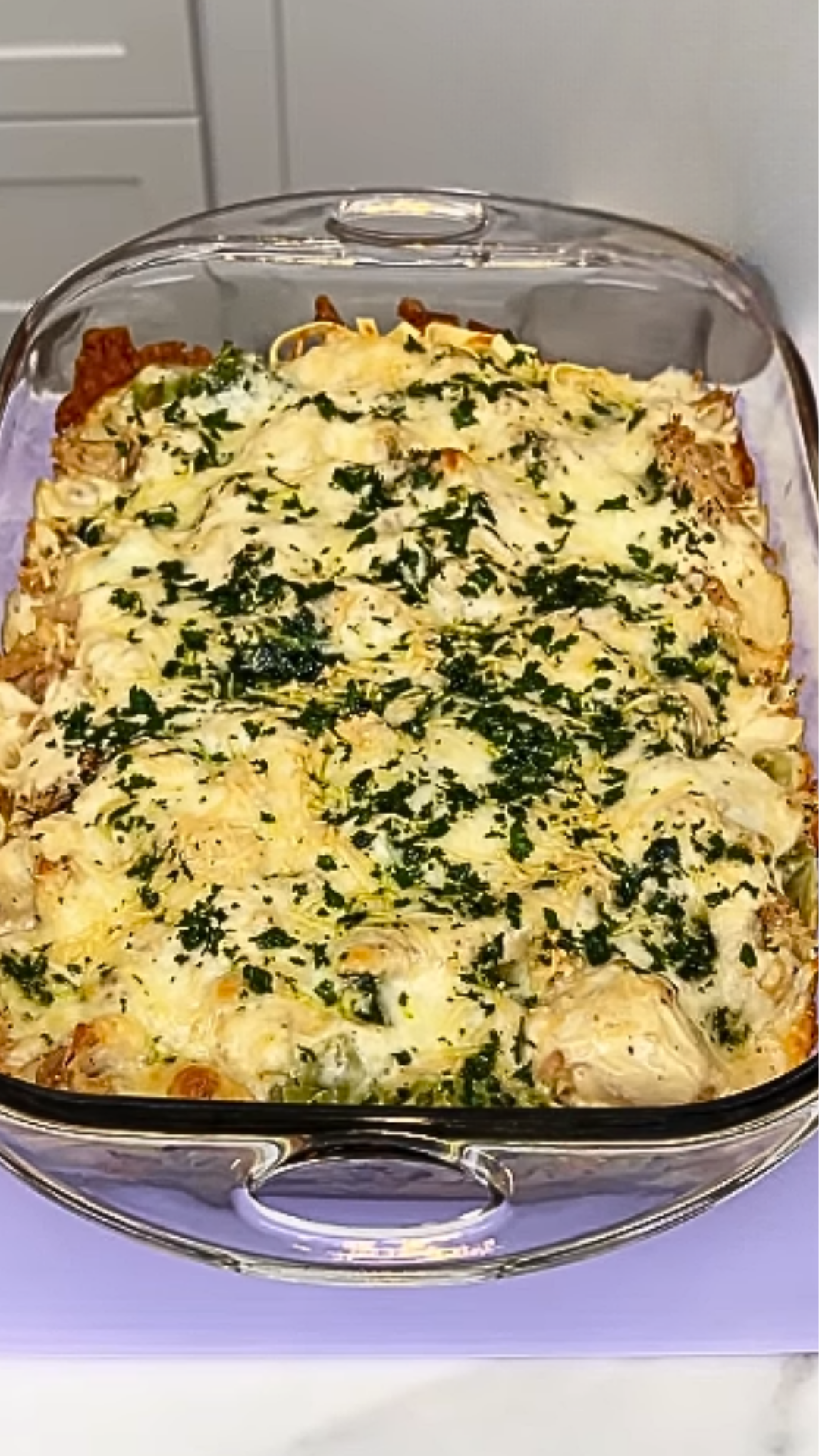 One-pan chicken Alfredo dinner recipe