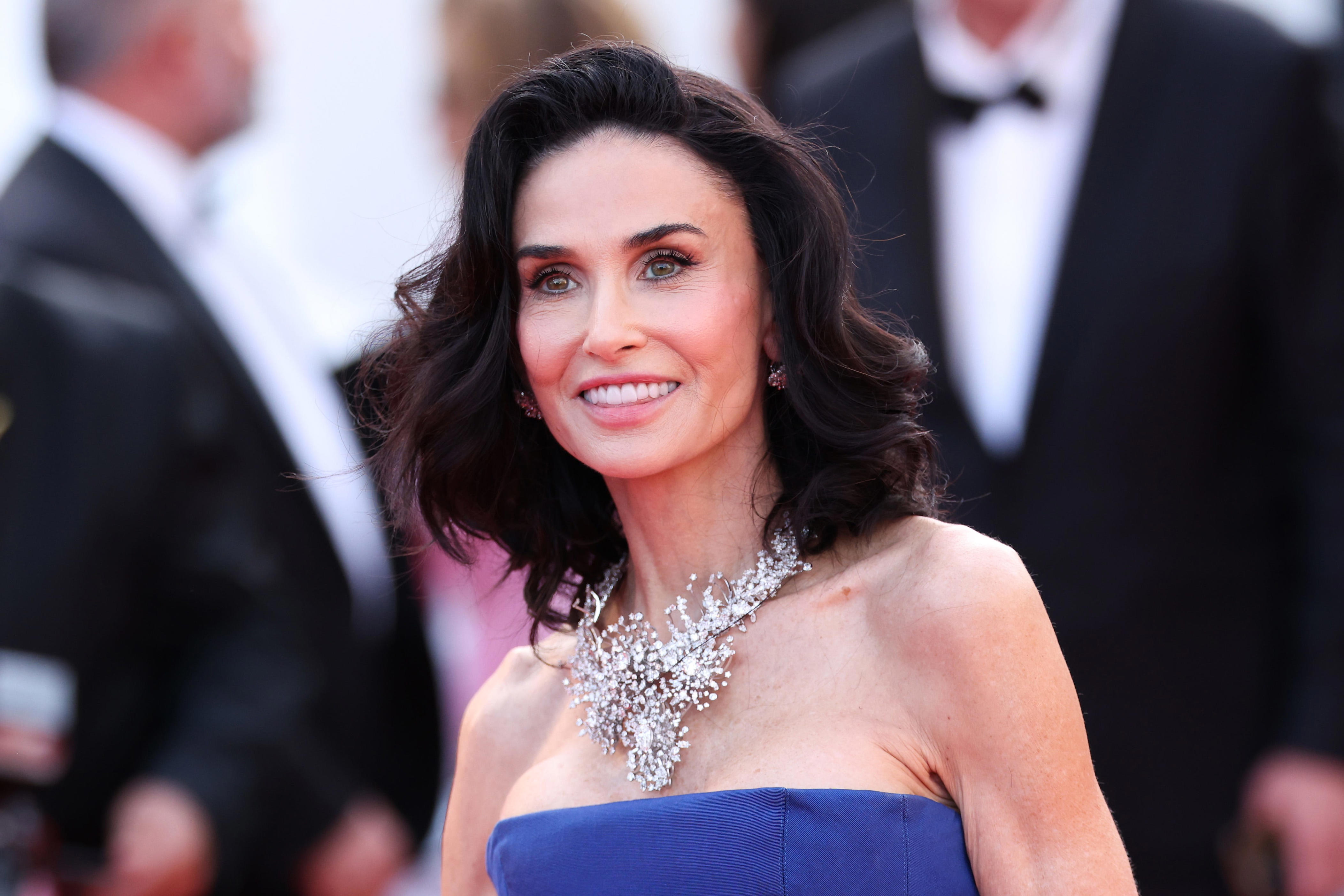 See Demi Moore's short hair transformation at Cannes premiere