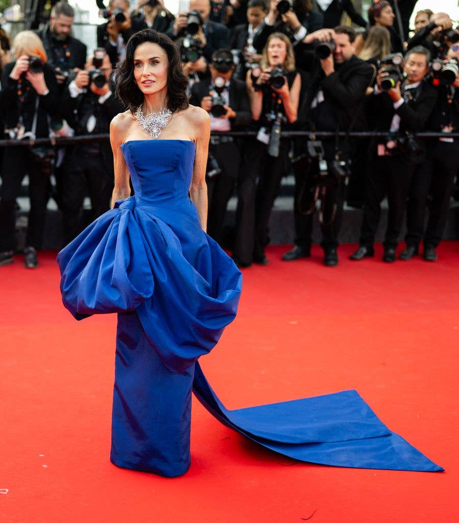 Demi Moore debuts dramatic hair transformation on Cannes red carpet
