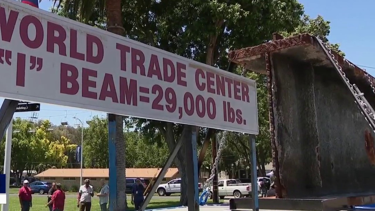9/11 exhibit brings World Trade Center beam to Alameda County Fair