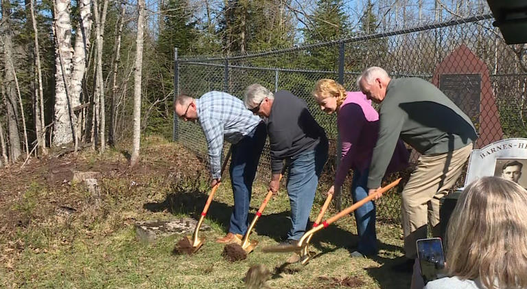 Groundbreaking held for Barnes-Hecker memorial garden park