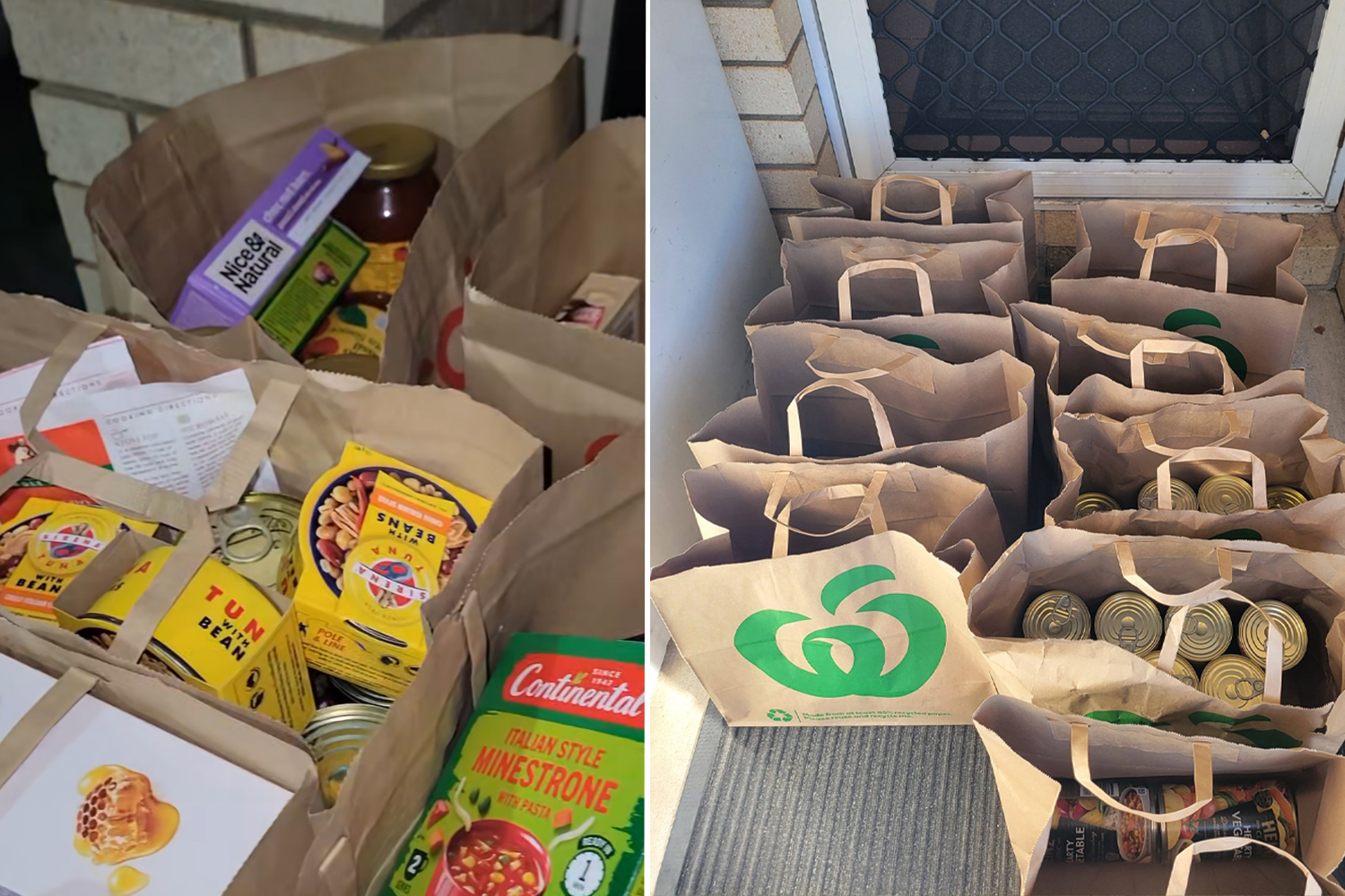 Coles and Woolies shoppers send deliveries to Aussie man's door in ...