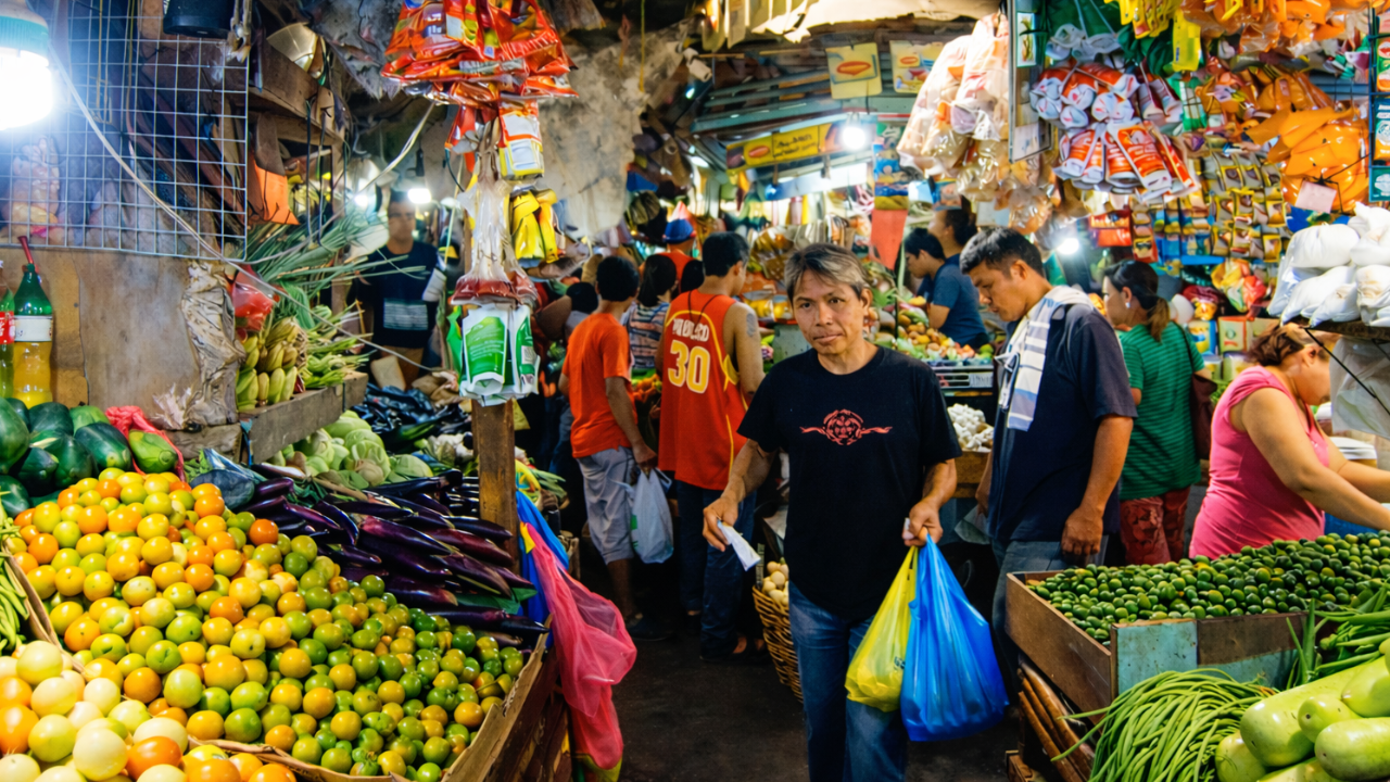 Walking through Puerto Princesa’s colorful public market (4K)