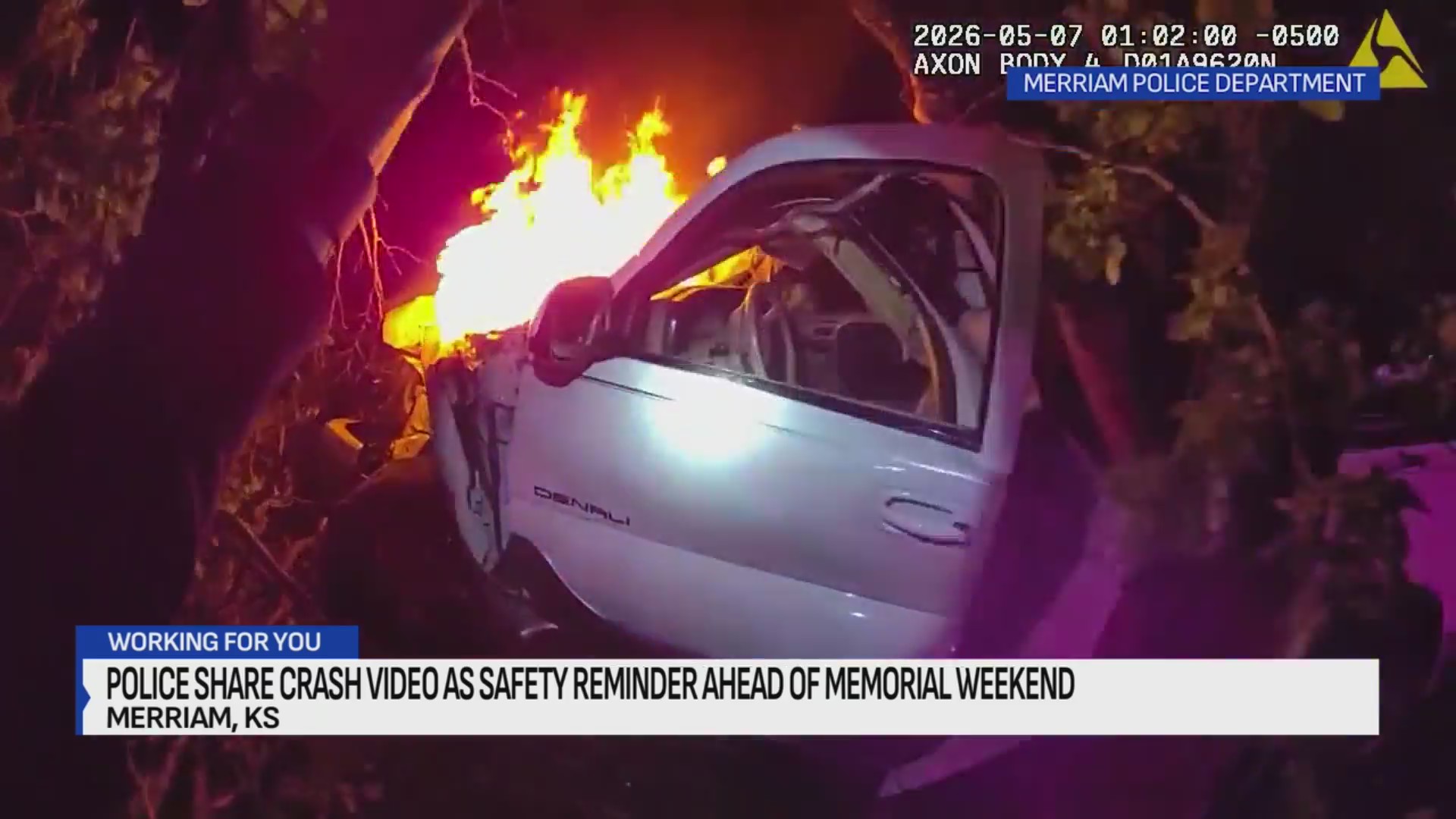 Merriam police say recent crash serves as important safety reminder