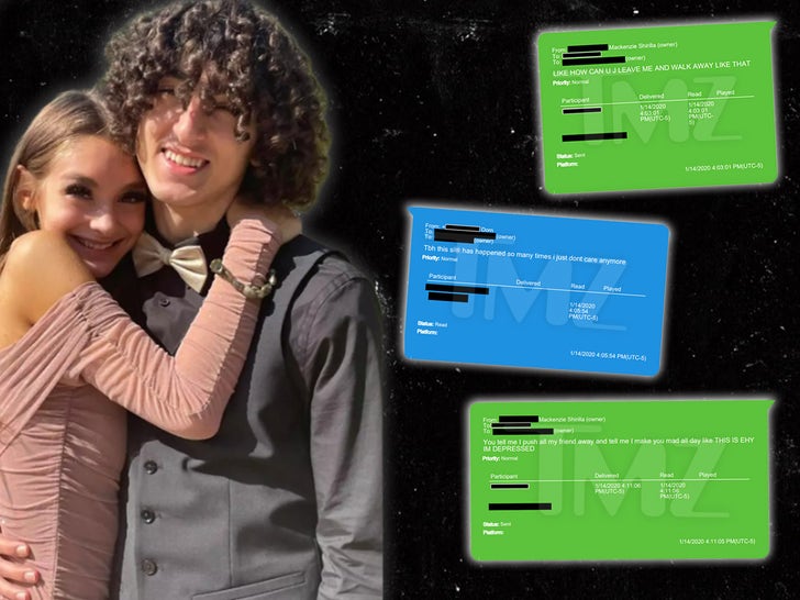 Mackenzie Shirilla's toxic texts with Dominic Russo, part of police ...