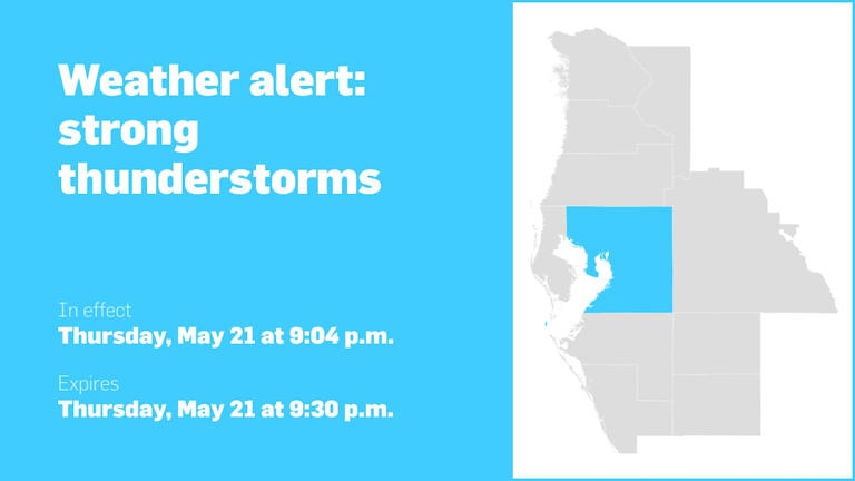 Expect strong thunderstorms in Hillsborough County Thursday night ...