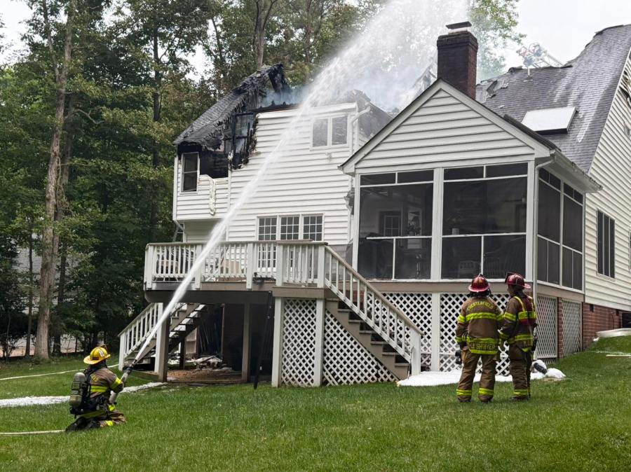 5 people, their dog without a home after fire in Chesterfield