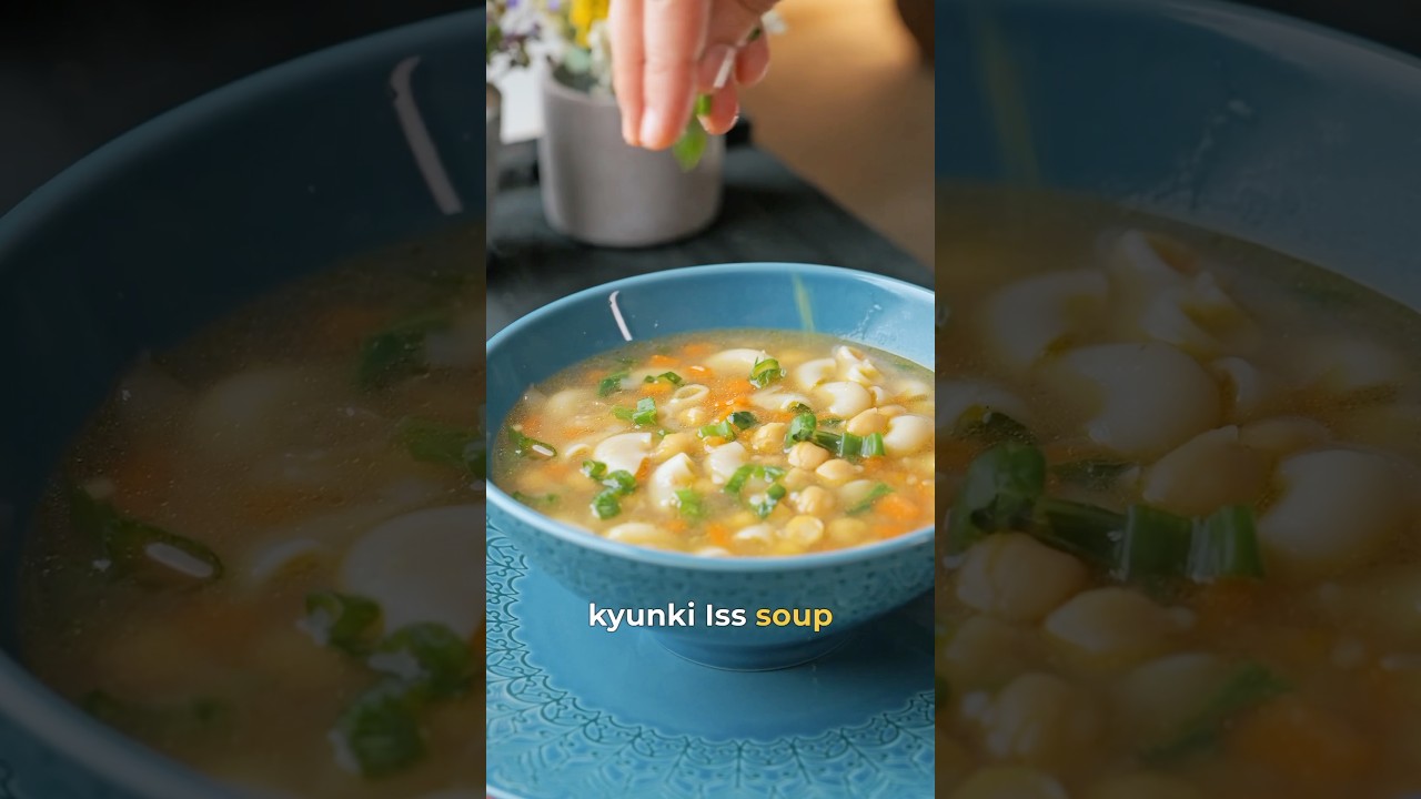 Tasty macaroni chickpea soup and homemade millet mini pizza easy recipes