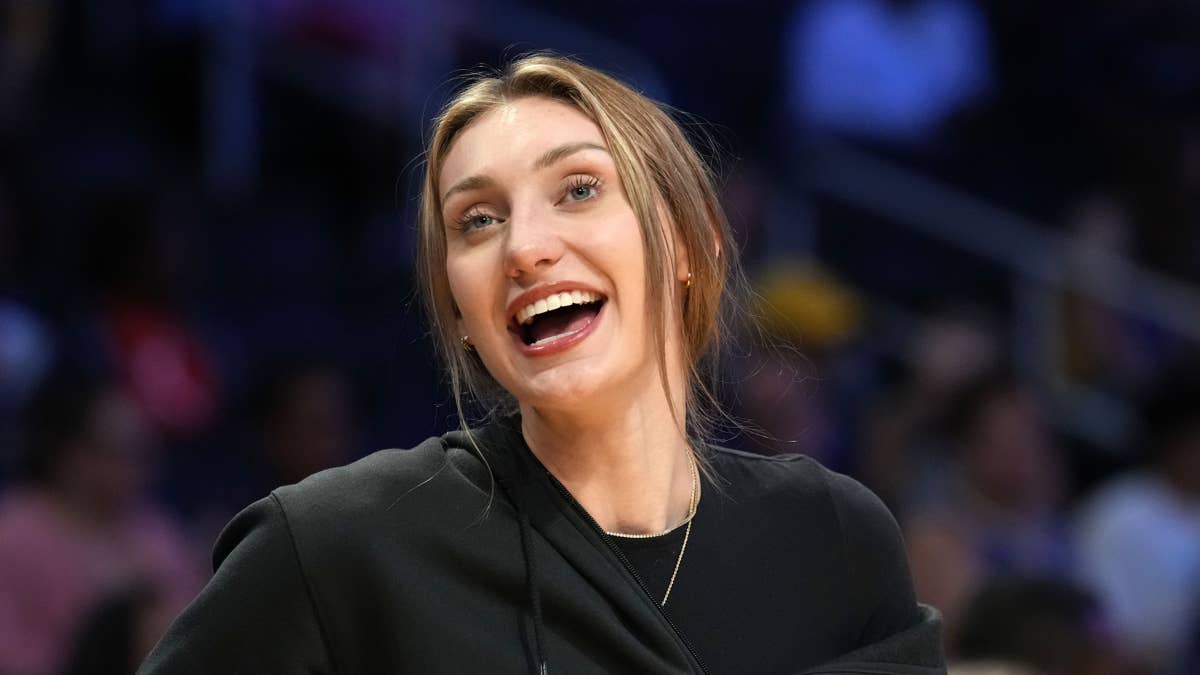 Cameron Brink stuns in bold power suit before Sparks vs. Mercury game