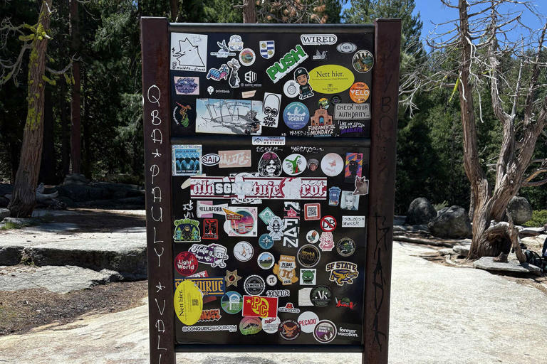 People are putting stickers all over Yosemite National Park's most ...