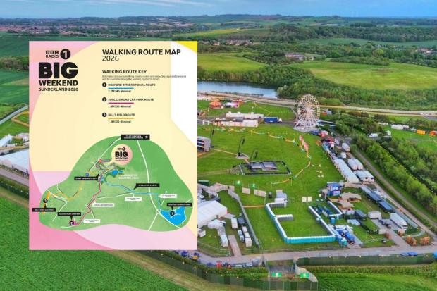 Walking route map released for Radio 1 Big Weekend as thousands ...