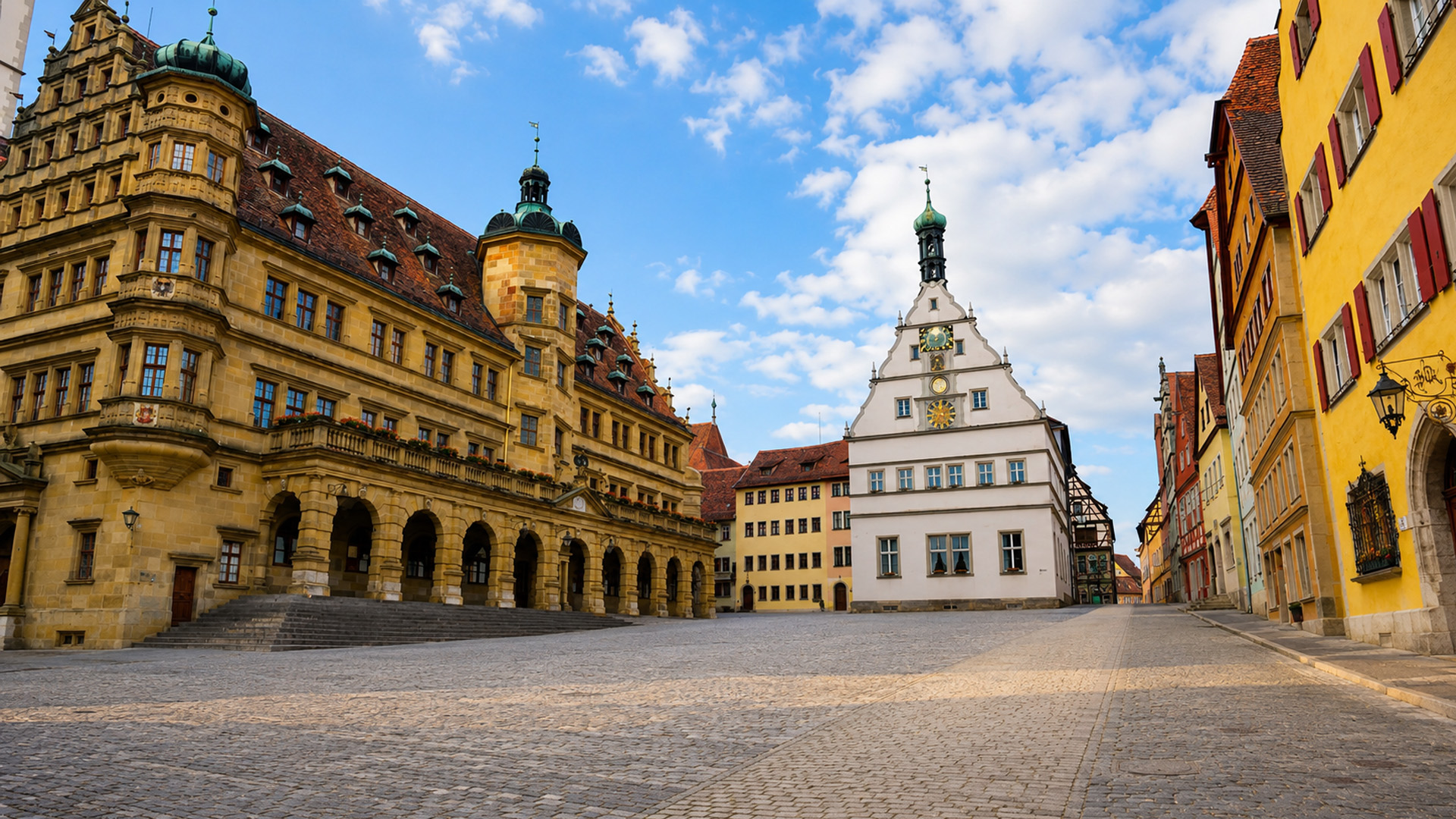Maak een wandeling door Rothenburg ob der Tauber (4K)