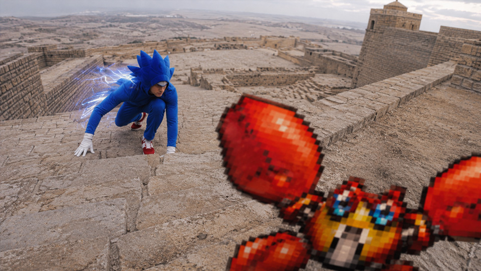 High speed parkour recreates Sonic 2 energy