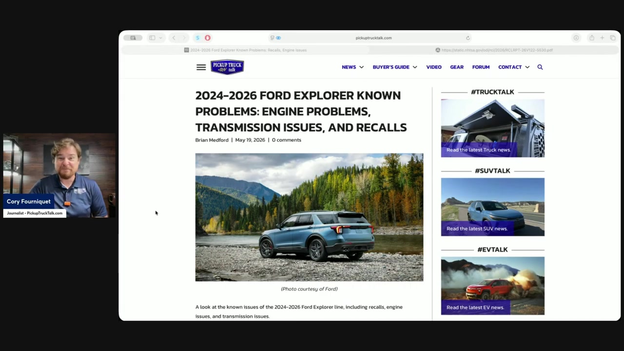 2024-2026 Ford Explorer problems: Fires, transmission issues & tech ...