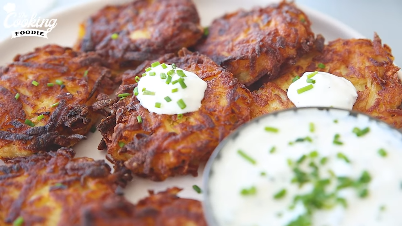 These potato fritters are crispy enough to cause problems