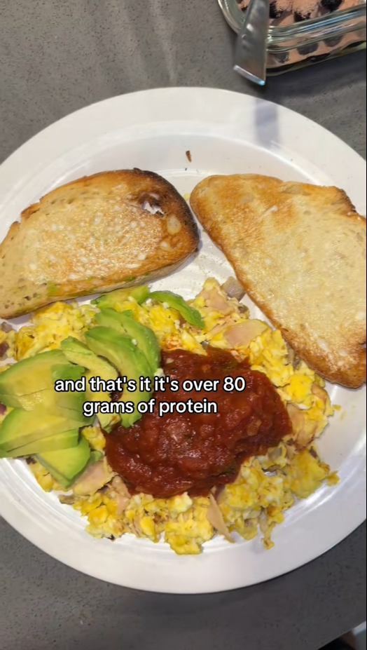 80g protein breakfast for muscle growth