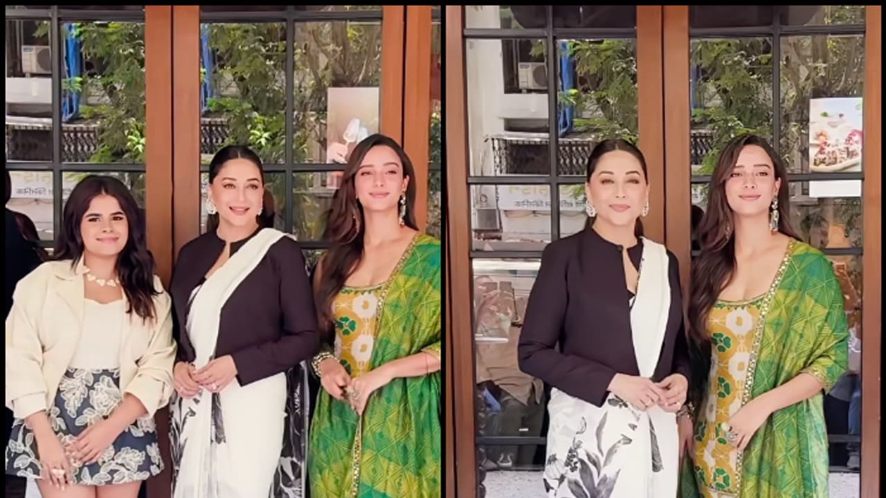 Viral video shows paps ask Dharna to step aside for Madhuri & Triptii ...