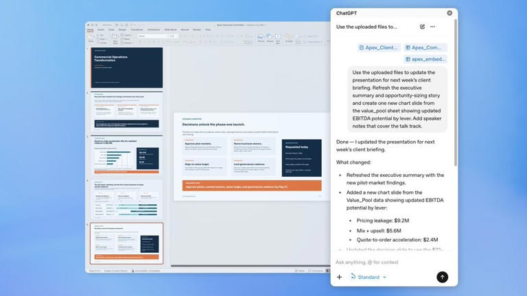 ChatGPT can now help you create and edit PowerPoint presentations, here ...