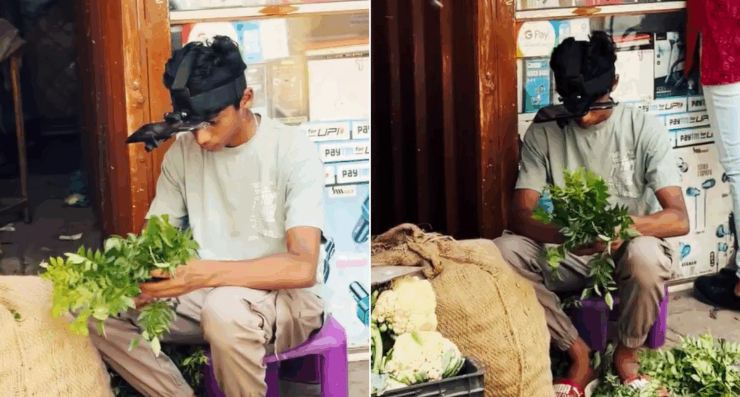 Bengaluru vegetable vendor wearing AI headset sparks online debate on ...