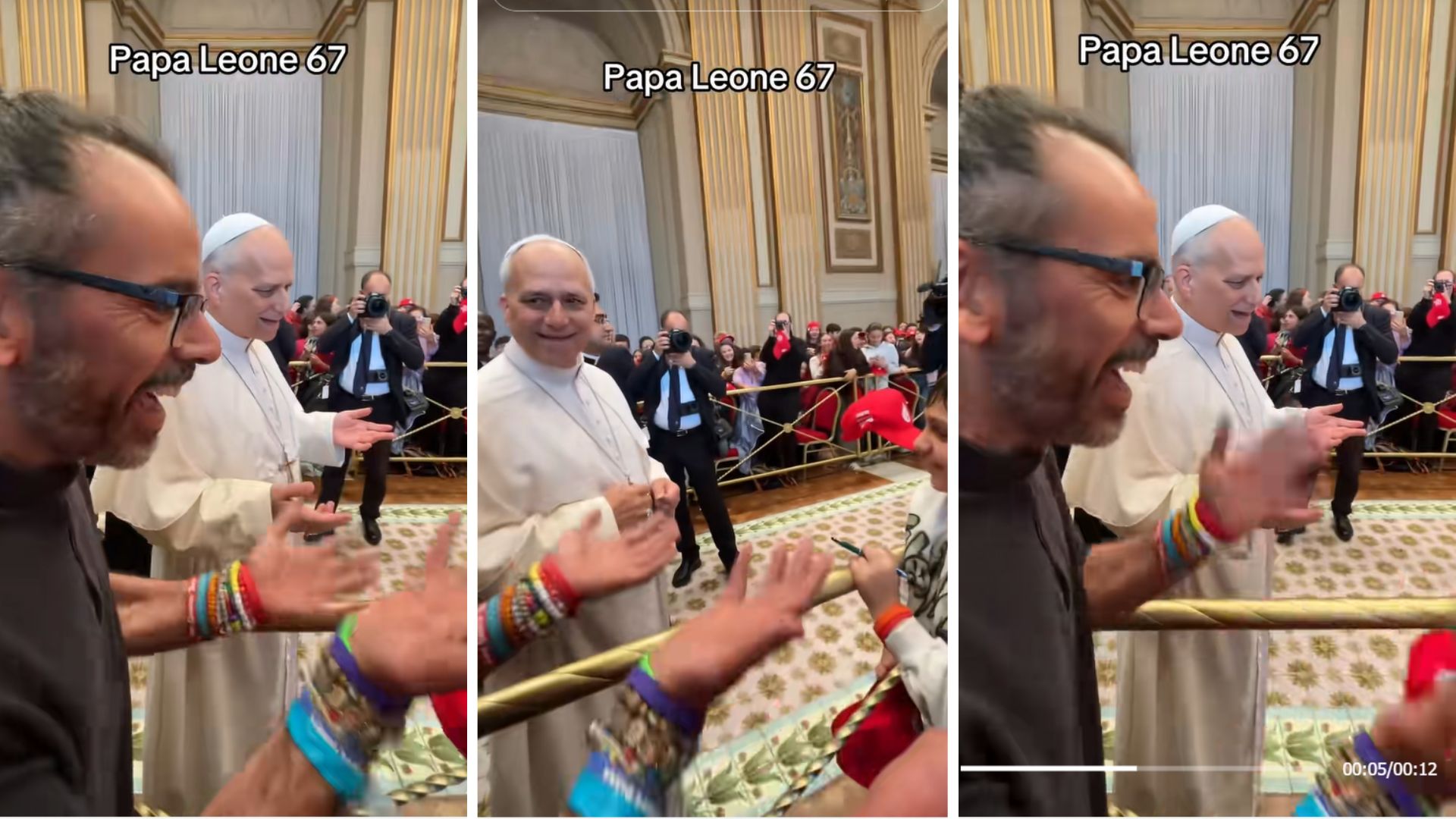 Papa Leone XIV sorride e imita il gesto virale su TikTok: ecco cosa ...