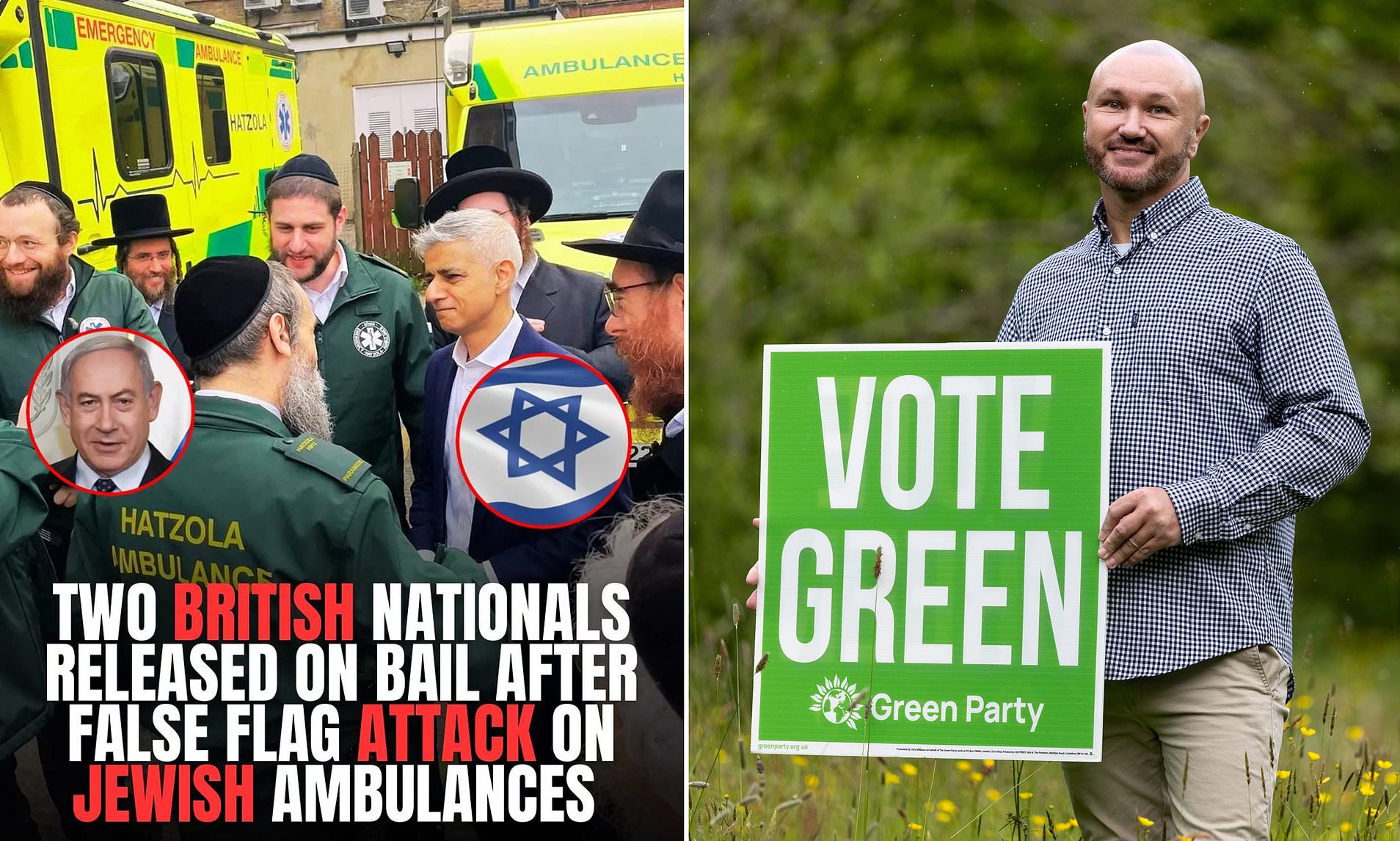 Green Party by-election candidate shared claim that Jewish ambulances ...