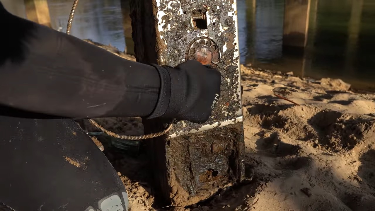 They found guns from a robbery upstream. Then this bridge had a ...
