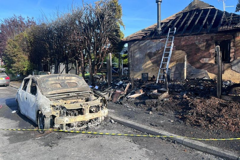 Dramatic photos show destruction as huge fire rips through home and ...