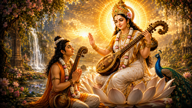 How Narad Muni received his magical veena