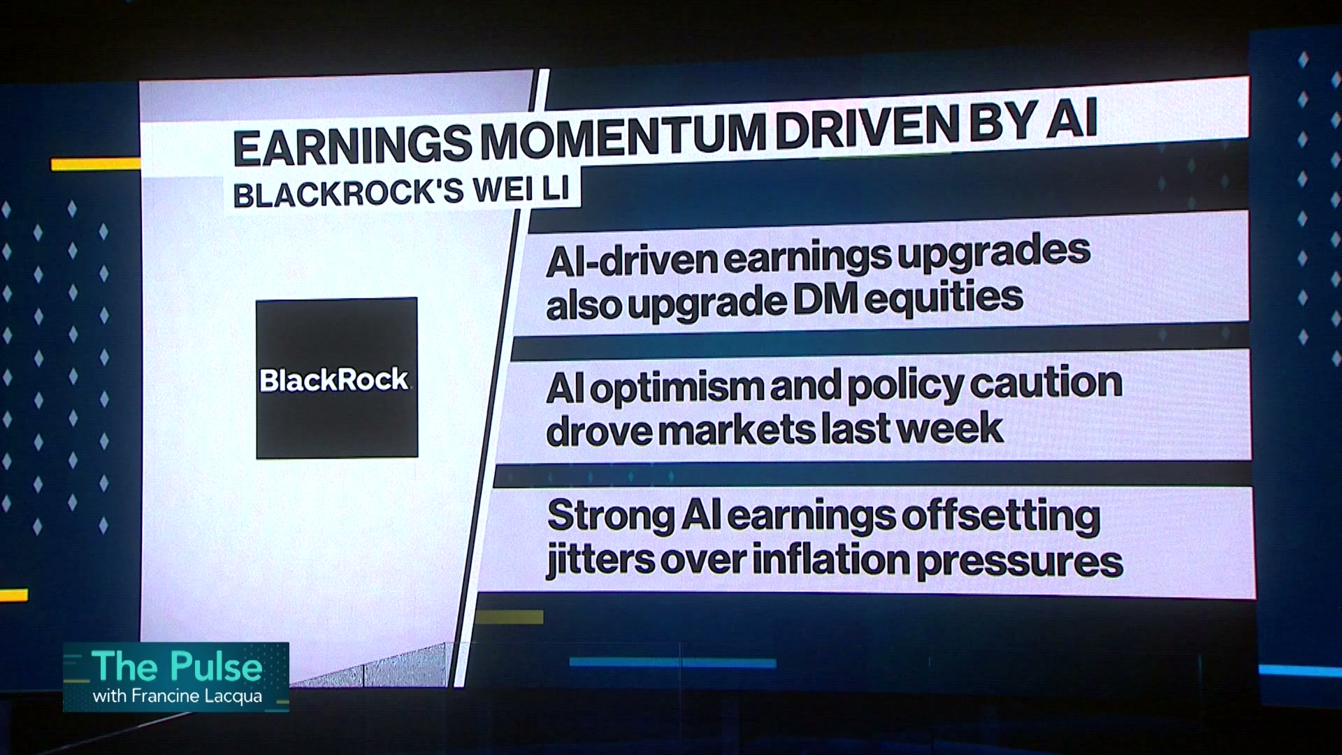BlackRock's Li sees earnings momentum driven by AI