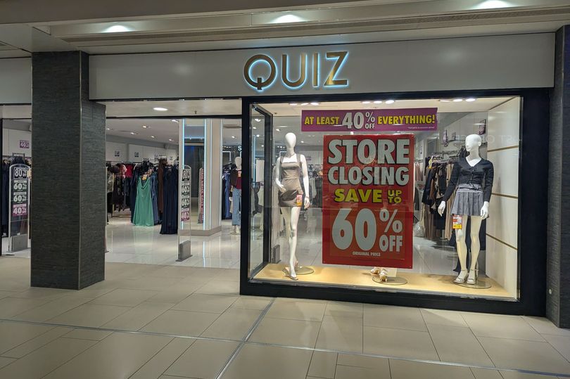 Quiz stores selling fixtures and fittings as retailer to close all ...