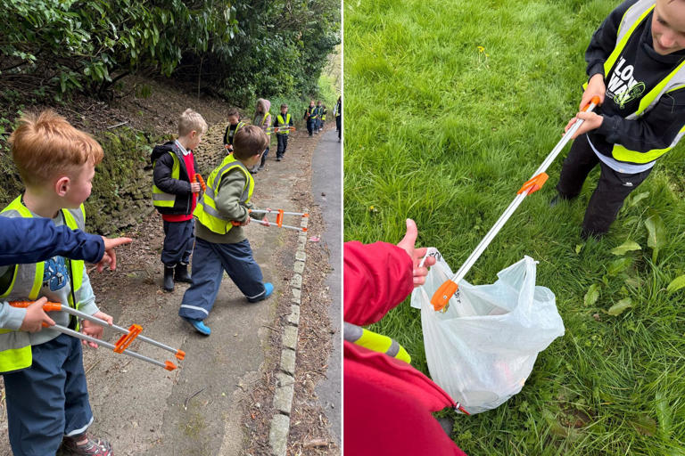Youngsters from Scarborough primary schools complete community litter picks